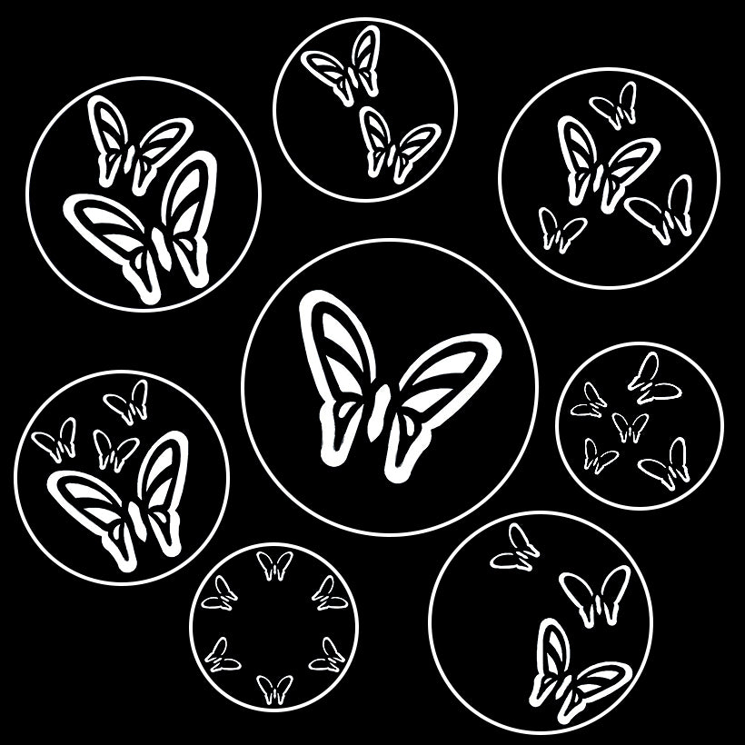 Jolene's Butterflies Gobo, Series of 8 Designs – gobonomics