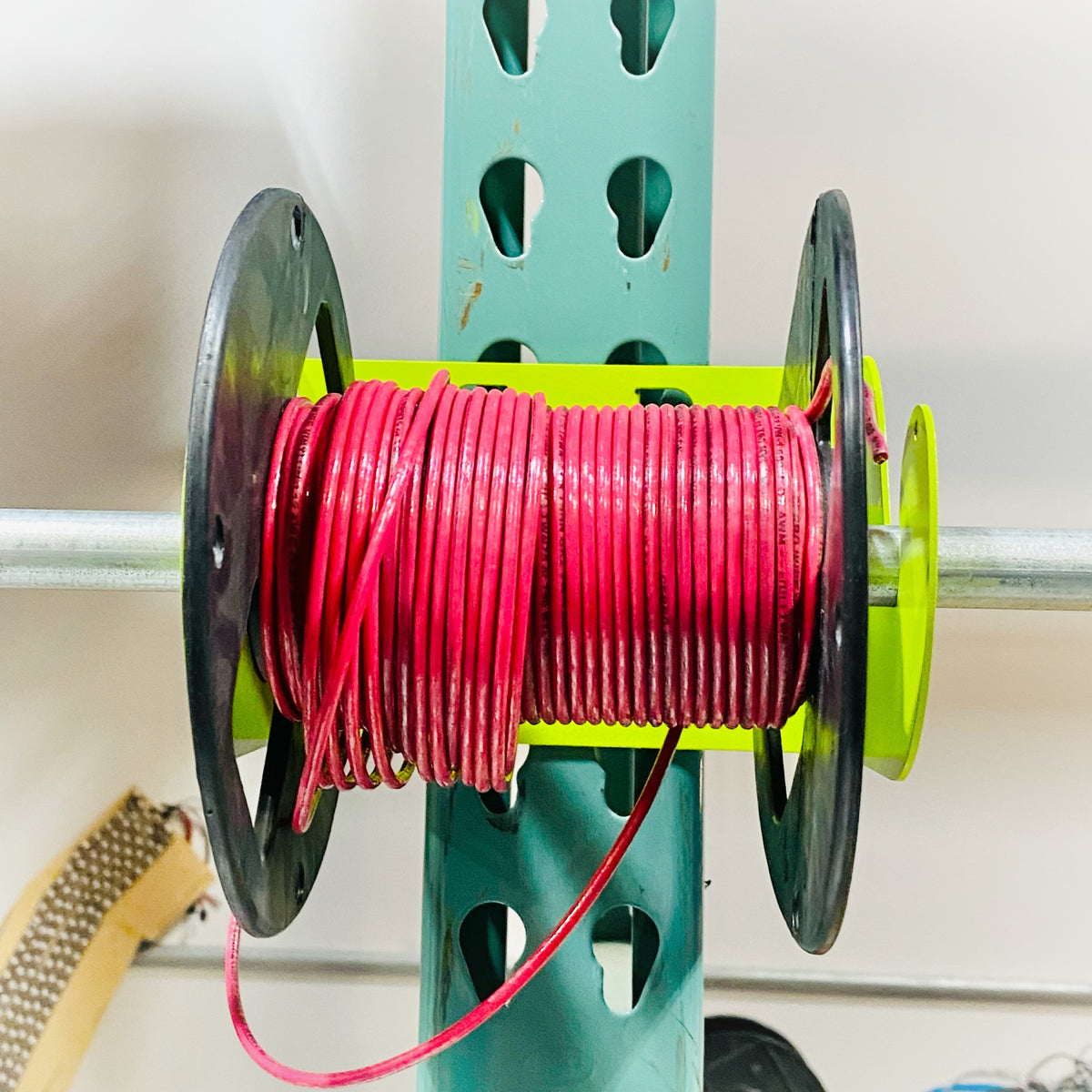 Cable Spool Holder for Pallet Rack – gobonomics