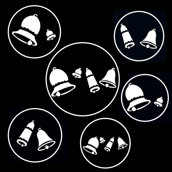 Whimsy Christmas Bells Gobo Series of 6 Designs – gobonomics