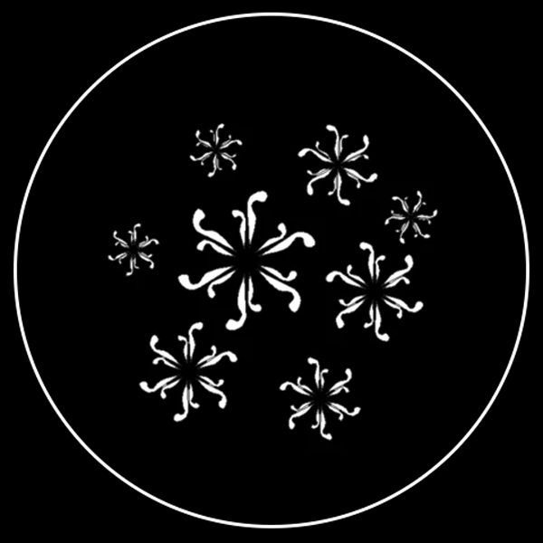Curvy Snowflake Gobo Series of 8 Designs – gobonomics